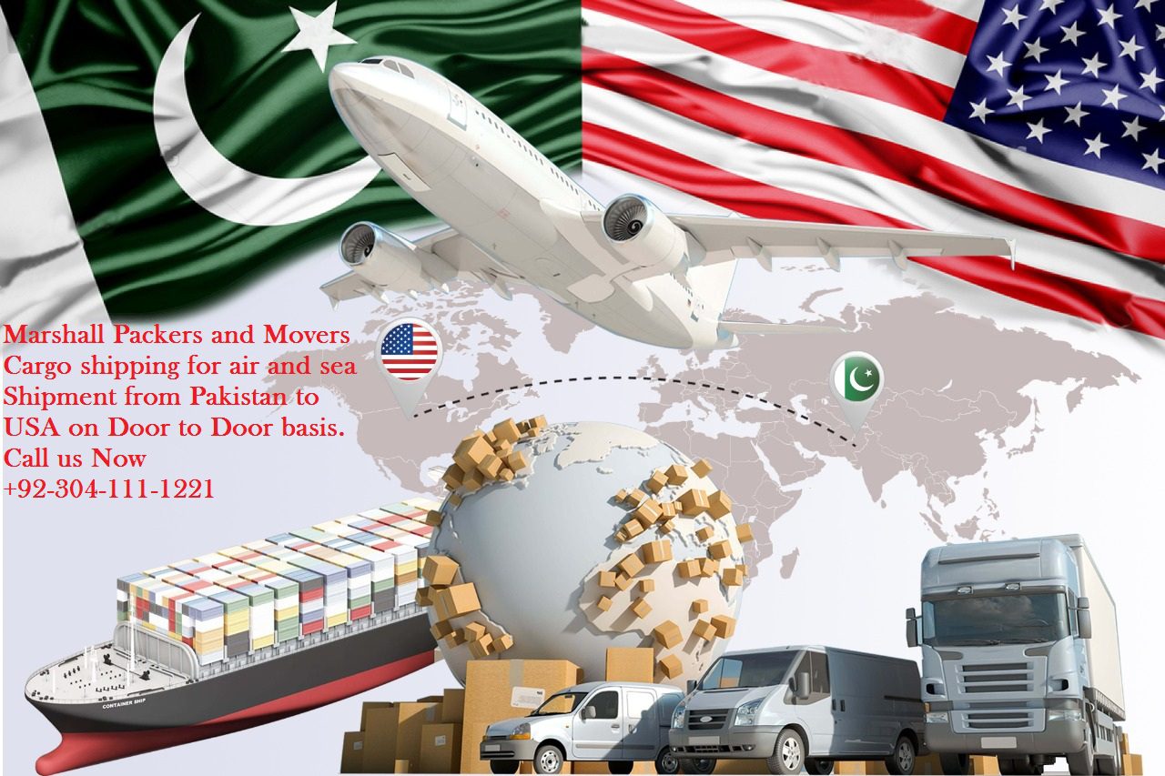 cargo shipping pakistan to USA - Marshall Packers & Movers Islamabad